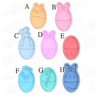 Disney Easter Cookie Cutter & Embosser Fondant Cutter Set Mickey Mouse ...