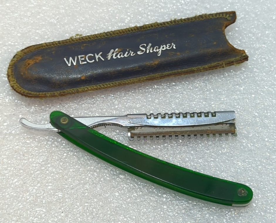 Vintage E. Weck & Co. Straight Razor Hair Shaper With Original Case | eBay