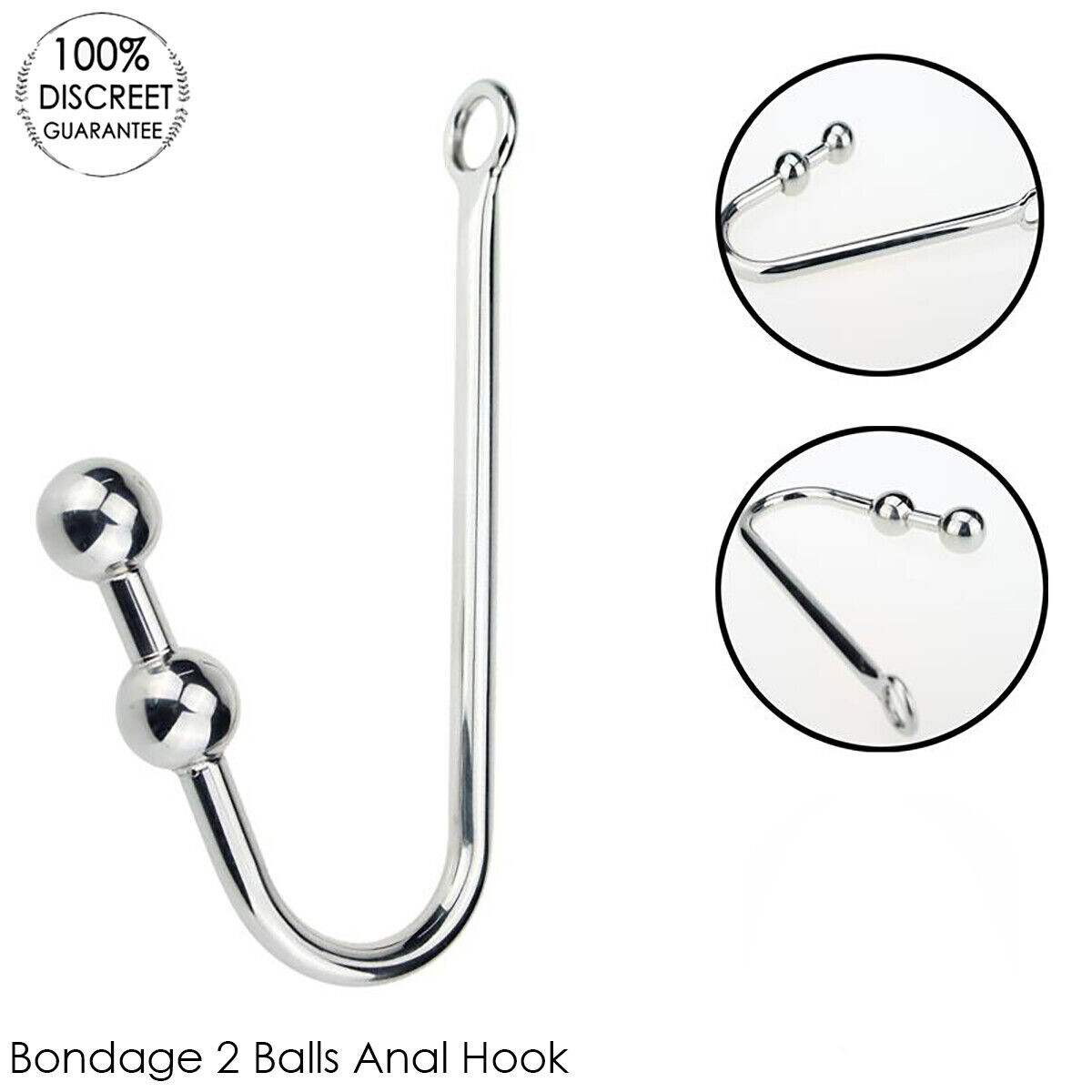 Van Der Linn Bondage Anal Hook With Ball Stainless Steel Sex Toy Metal ...