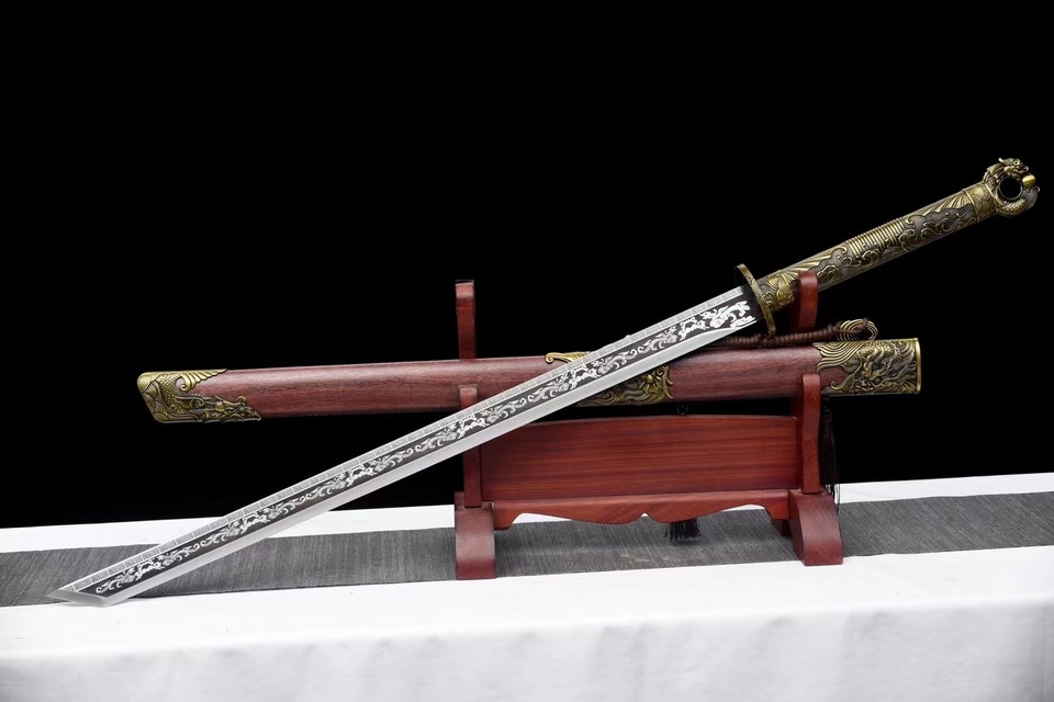 Battle Ready Chinese KUNGFU Sword Sharp Tang Dao 1095Carbon Steel Saber ...