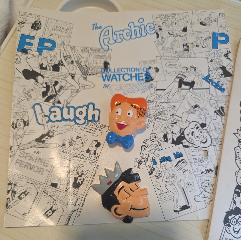 Archie Comic Characters 1989 Archie, Veronica And Jughead Watch Faces ...