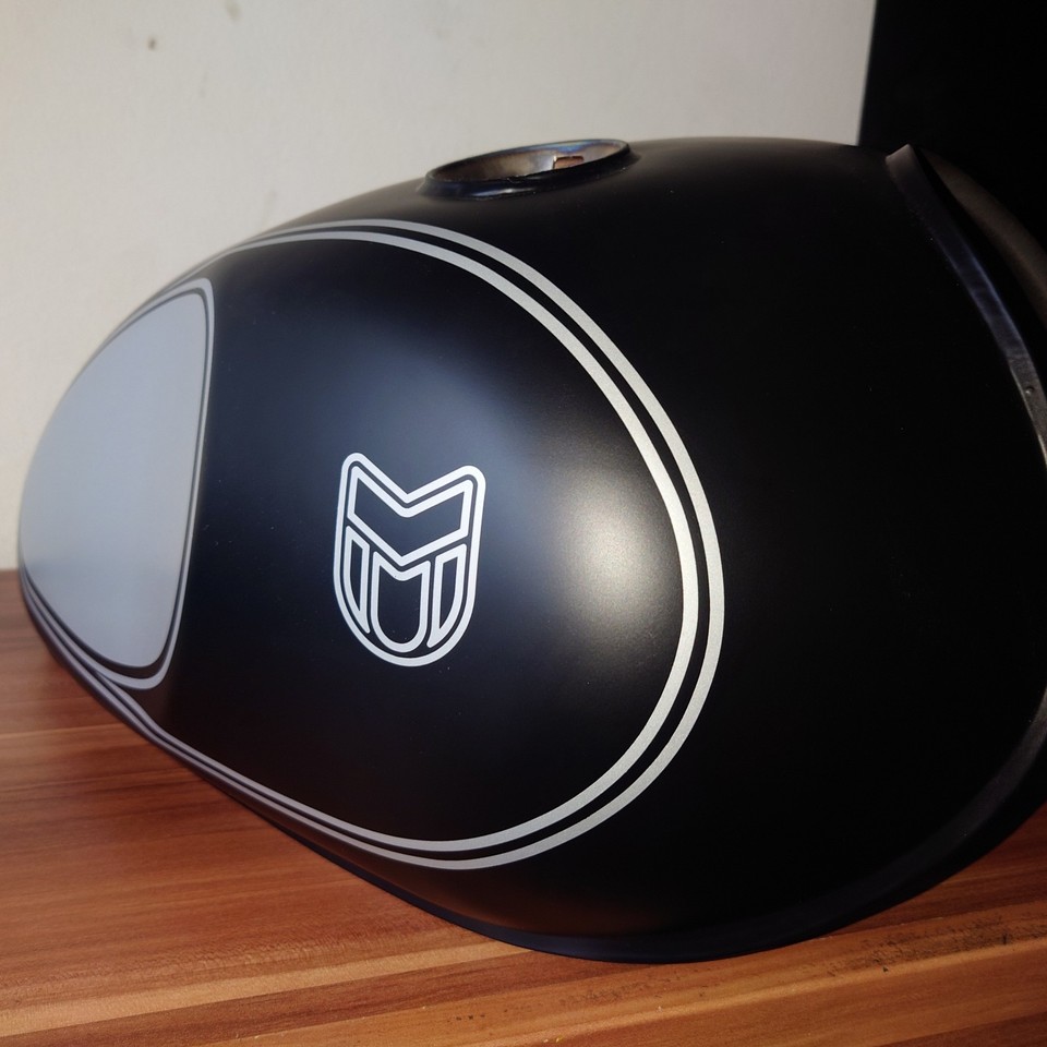 Mutt Motorcycles - Mastiff GTSR FSR Petrol Fuel Tank - Matt Black ...