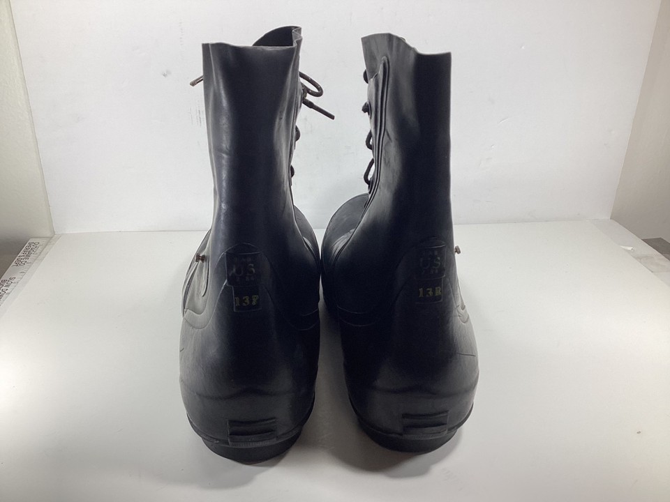 VTG US Army Airborne Bata Rubber Field Boots Extreme Cold Mickey Mouse ...