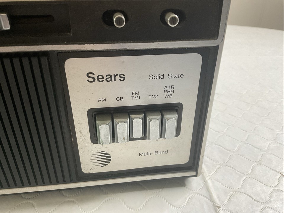 Sears Solid State Multi Band Radio Works Model Read! | eBay