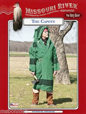 Missouri River Capote Hooded Blanket Coat Sewing Pattern - Buckskinners ...