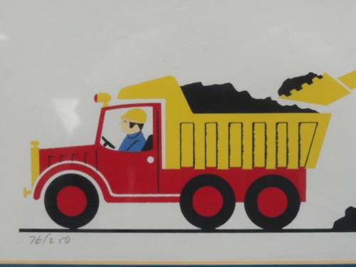 Frederick E Allen Construction Signed Number Serigraph | eBay