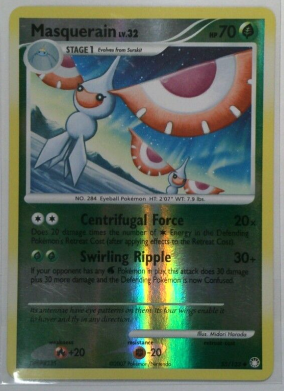 Pokemon - Masquerain *55/123 - Reverse Holo* | eBay