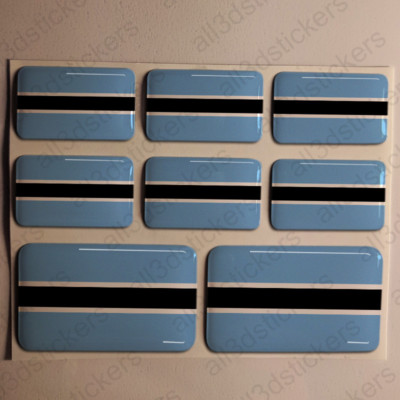 Sticker Botswana Resin Domed Stickers Botswana Flag 3D Vinyl Adhesive ...