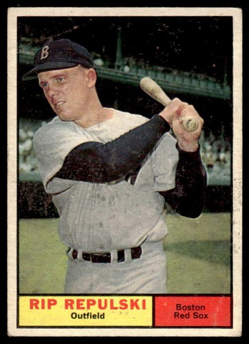 1961 TOPPS RIP REPULSKI 128 GOOD BASEBALL BOSTON RED SOX | eBay
