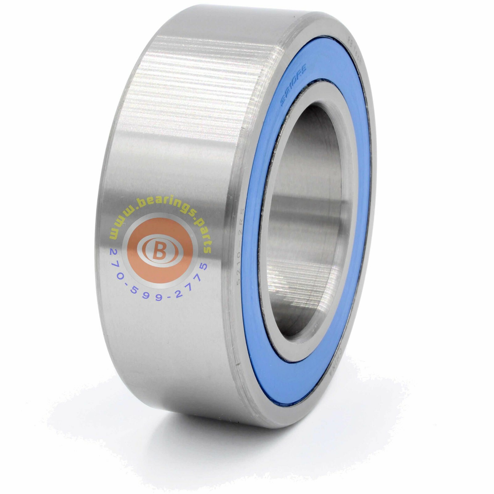 5210 2RS Double Row Sealed Angular Contact Bearing 50mm x 90mm x 30.2mm ...
