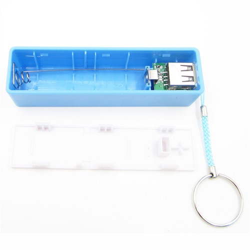 Portable USB Mobile Power Bank Charger Pack Box Battery Case 1 x 18650 ...