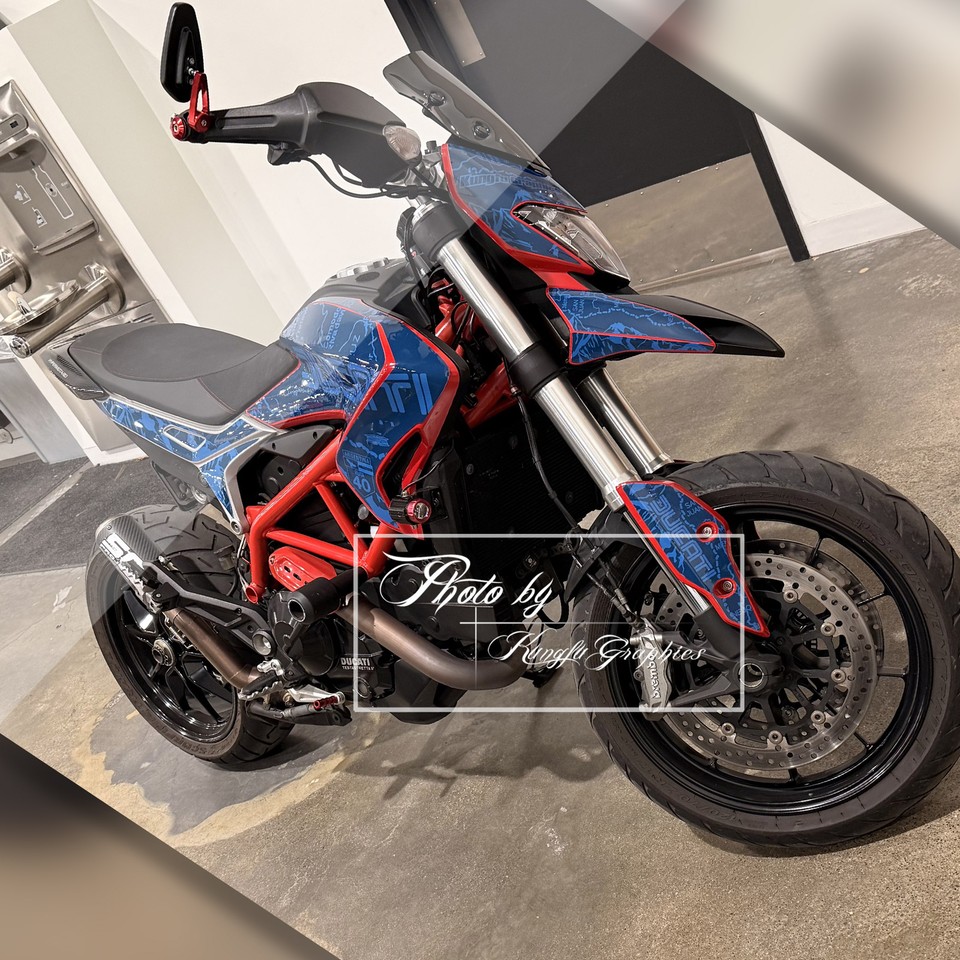 Custom Sticker Graphics Decal Kit for Hypermotard Hyperstrada 821 939 ...