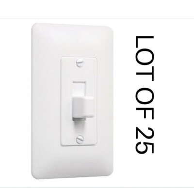Lot of 25 TayMac Masque 5070W Toggle Switch Cover up White | eBay
