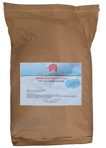 Reine Kieselgur 25kg amorphe Diatomeenerde - Kostenloser Sofortversand ...