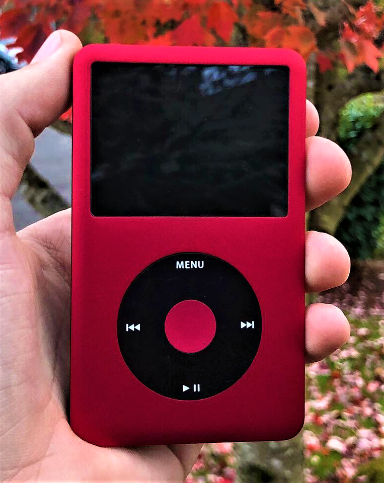 IPOD CLASSIC RED SD 512GB! WOLFSON DAC! ALUMINIUM METAL FRONT! LOT OF ...