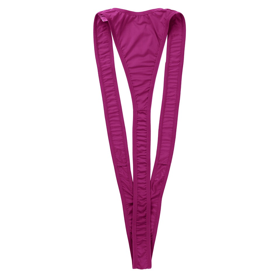 Sexy Women Sling Shot Monokini Micro Bikini Thong Beachwear Swimwear ...