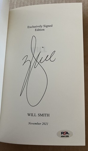 Will Autographed Signed First Edition Will Smith Book COA By PSA/DNA | eBay