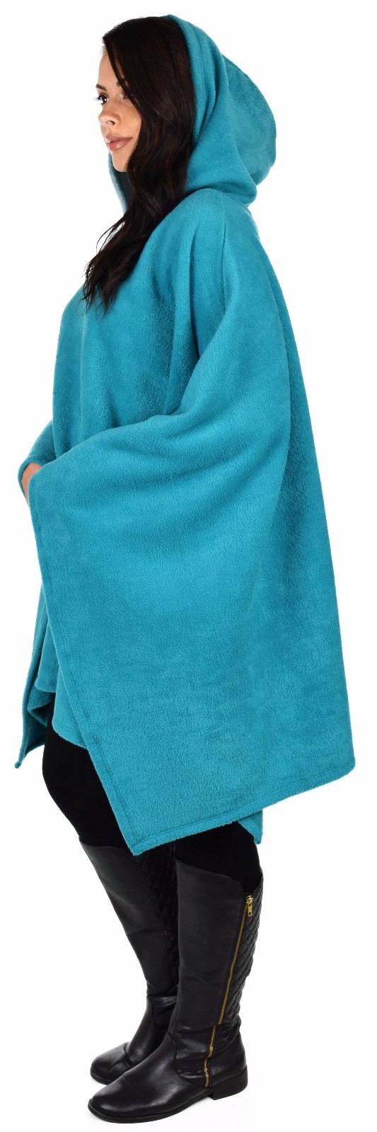 Women Poncho Style Hoodie Sweater Fleece Cover Up for Cold Weather | eBay