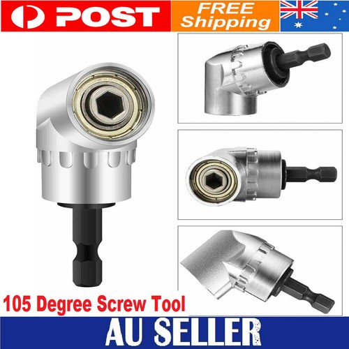 105 Degree Right Angle Head Screw Driver Flexible Extension Drill ...