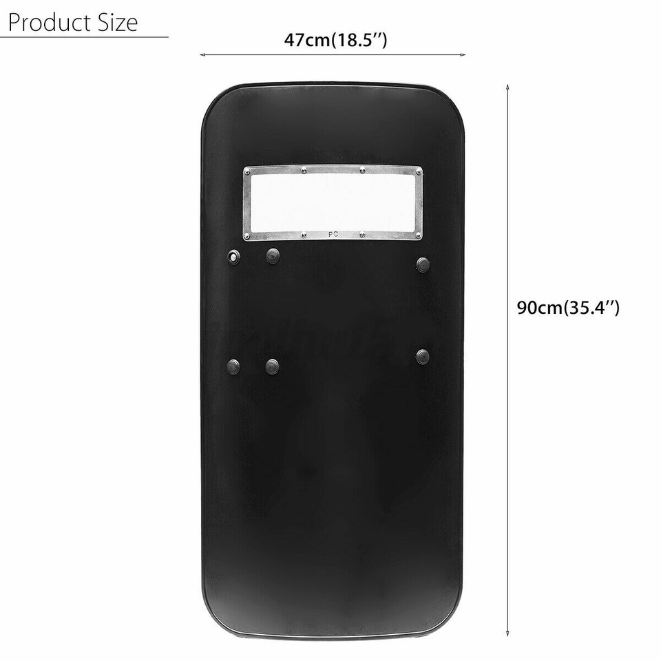 Anti-riot Shield Security Protection Hand-Held Rectangle Swat Police ...