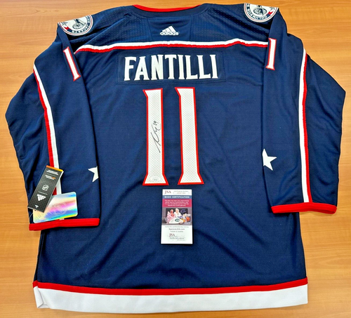 Adam Fantilli Signed Autographed Columbus Blue Jackets Jersey JSA COA ...