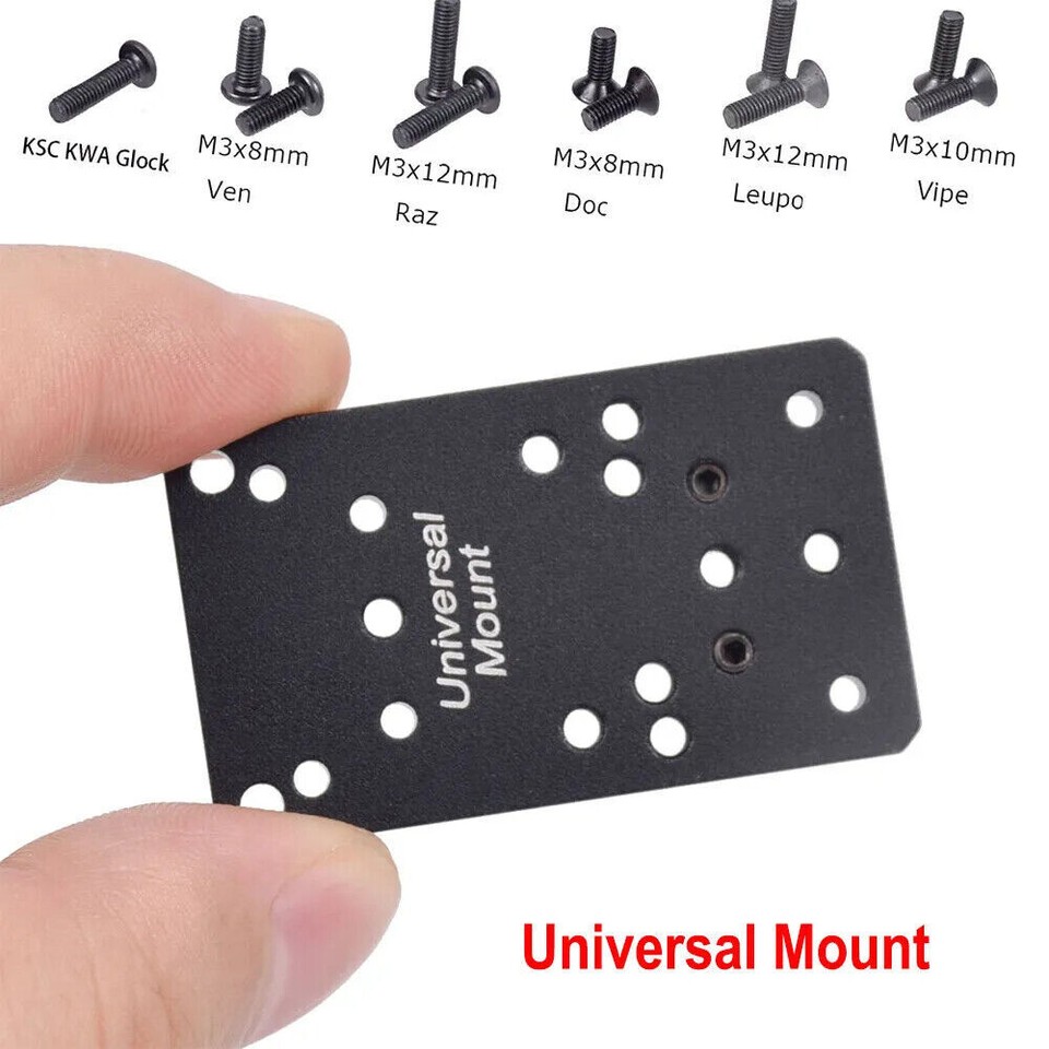 For Glock Universal Optic Mount Red Dot Sight Base Mount Pistol Rear ...