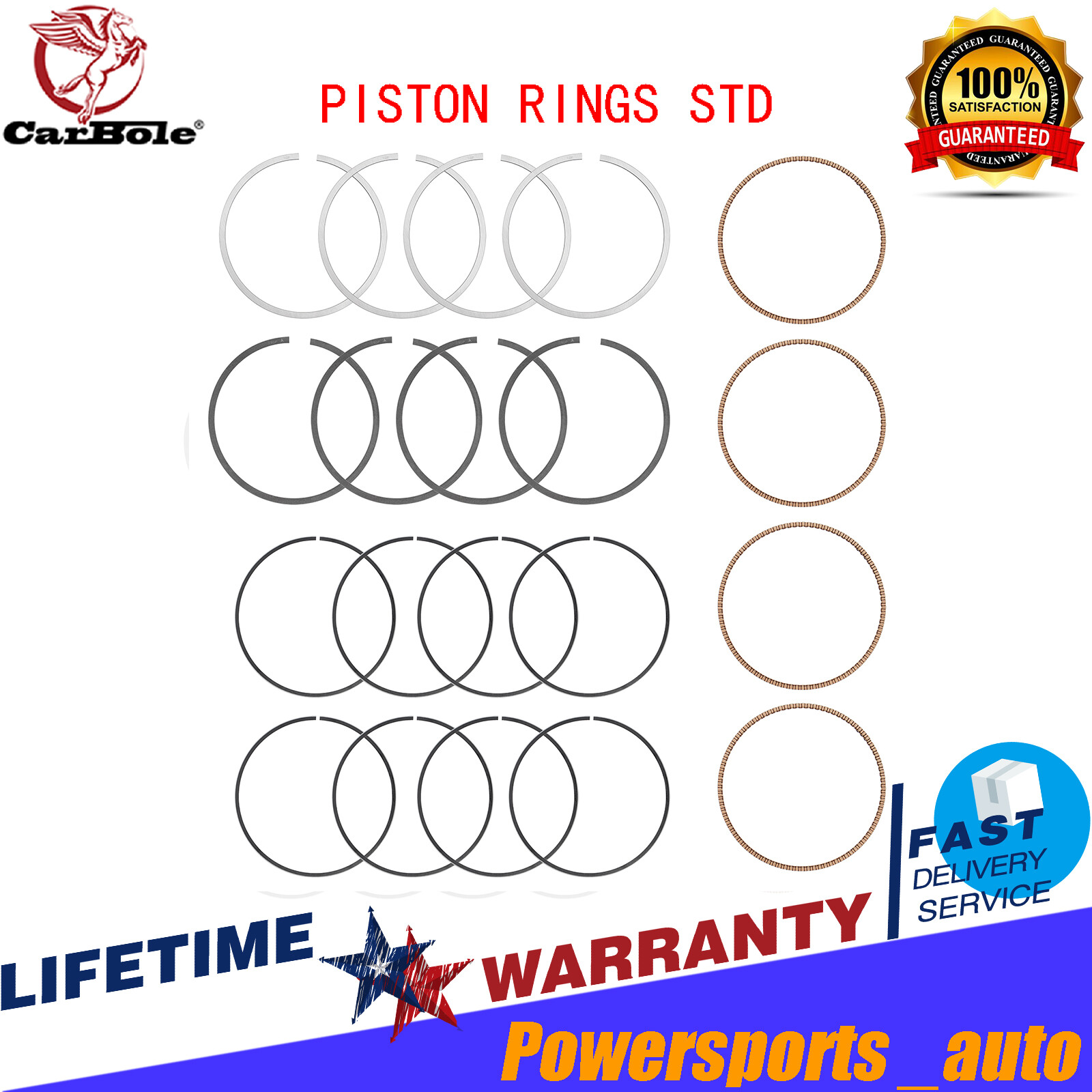 Piston Rings STD For VW Jetta GTI Tiguan AUDI A3 TT SKODA 1.8TSI 2 ...