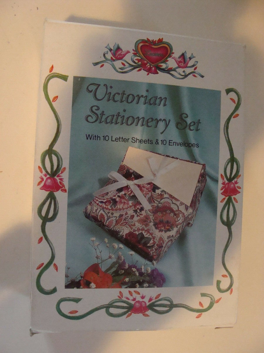 Victorian Stationery Paper Victorian Stationery Set NEW 10 Sheets & 10
