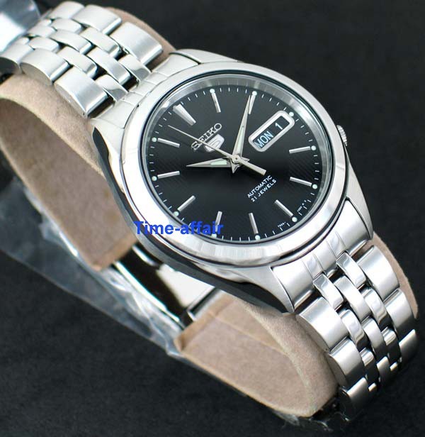 New SEIKO 5 Automatic SNKL23K1 SNKL23 21 Jewels Black Dial Men Watch | eBay