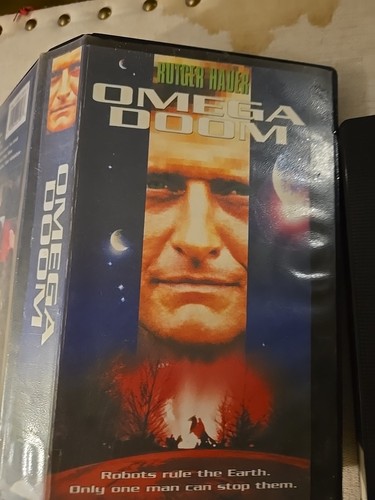 OMEGA DOOM VHS Tape 1996 Sci-fi Action Thriller Rutger Hauer Albert ...