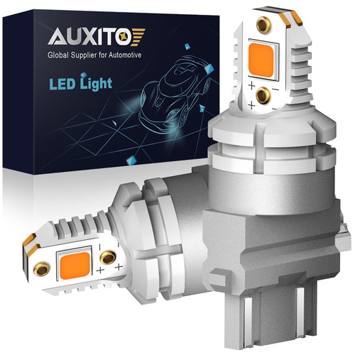AUXITO 3157 3156 Amber SMD Indicator LED Turn Signal Light Bulbs 3457 ...