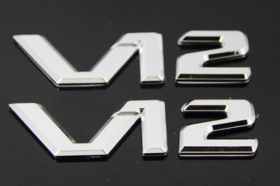 2PCs V12 badges | eBay