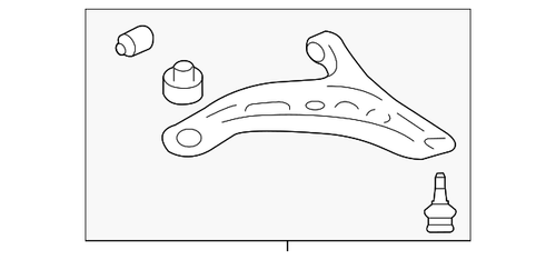 OEM Genuine Toyota Left Front Lower Suspension Control Arm SU003-10056 ...