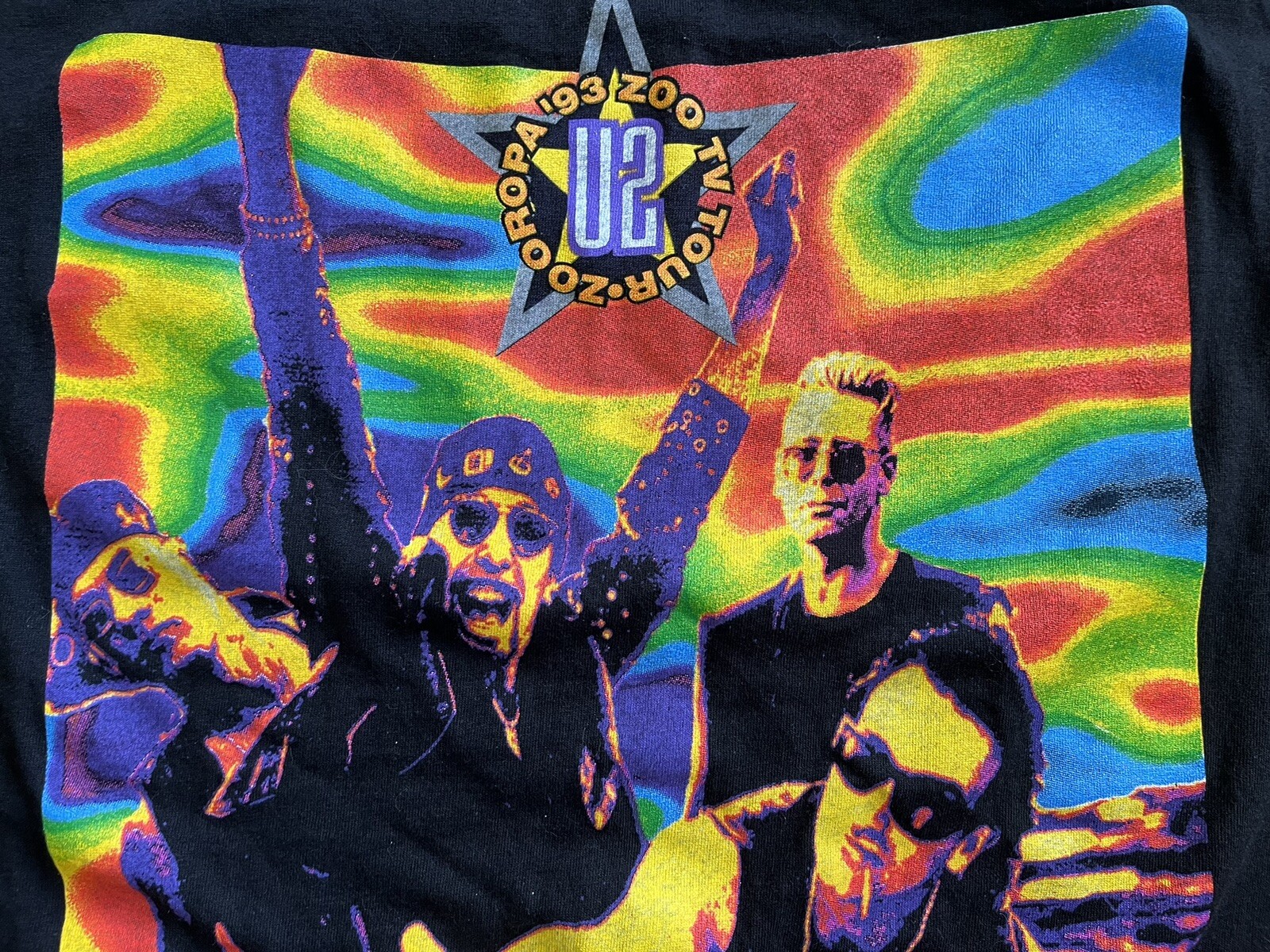Vintage U2 Shirt Zoo TV Tour 90's Zooropa The Cure Ro… - Gem