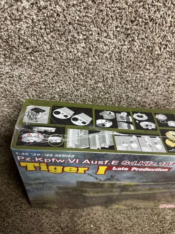 DRAGON 1/35 Kit # 6406 German Tiger I Late Production. Factory Sealed ...