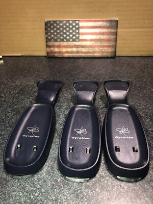 Lot of 3 Gyration GC15C Air Mouse GO Plus Charging Station Cradles, *NO ...