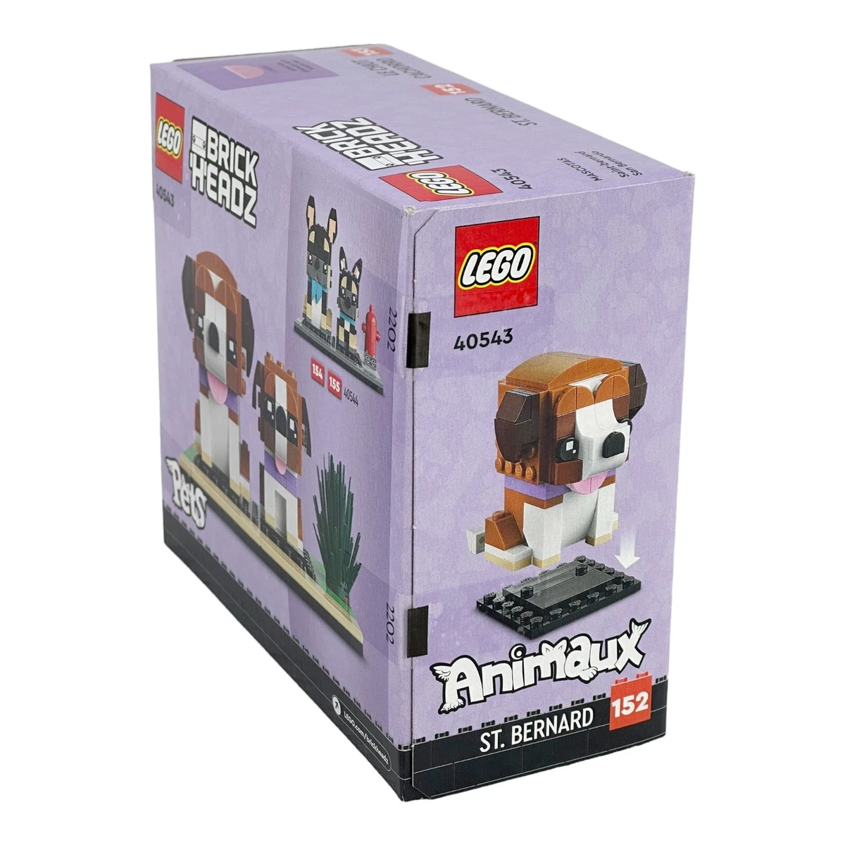 Lego Brickheadz Saint Bernard Dog And Puppy Set 40543 Factory Sale ...