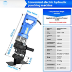 Portable Electric Hydraulic Punching Machine Channel Steel Opening ...