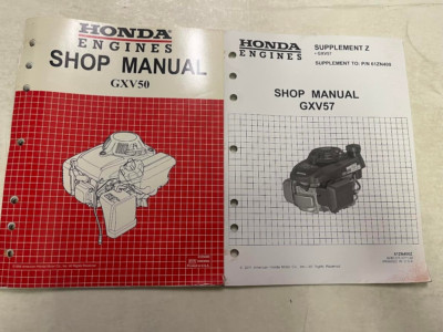 Honda Engines GXV50 GXV57 Shop Service Manual Set OEM 61ZN400 | eBay
