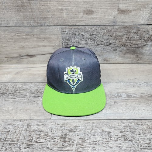 MLS Seattle Sounders FC Adidas Snapback Hat Youth OSFM Embroidered Logo ...