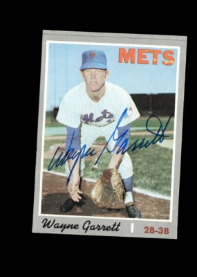 Wayne Garrett 1970 Topps authentic autographed card Mets | eBay