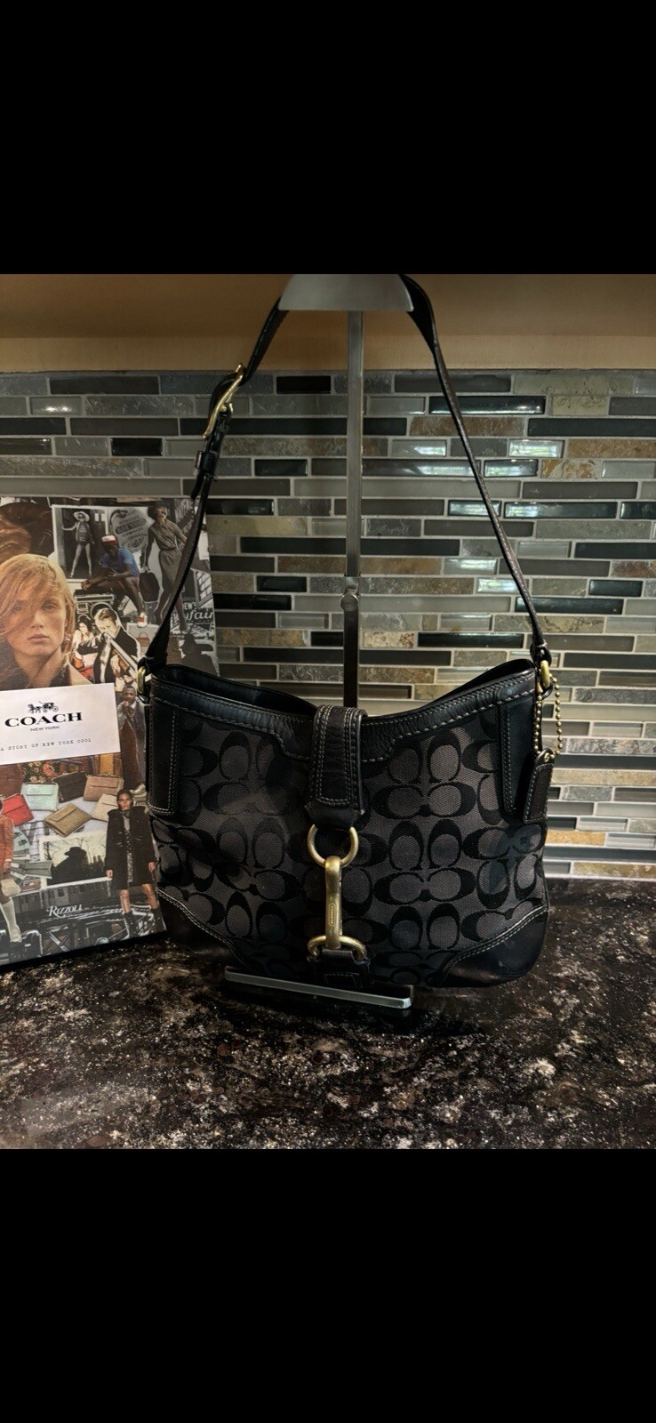 Coach Vintage Hamptons Signature Shoulder Hobo Bag 11… - Gem