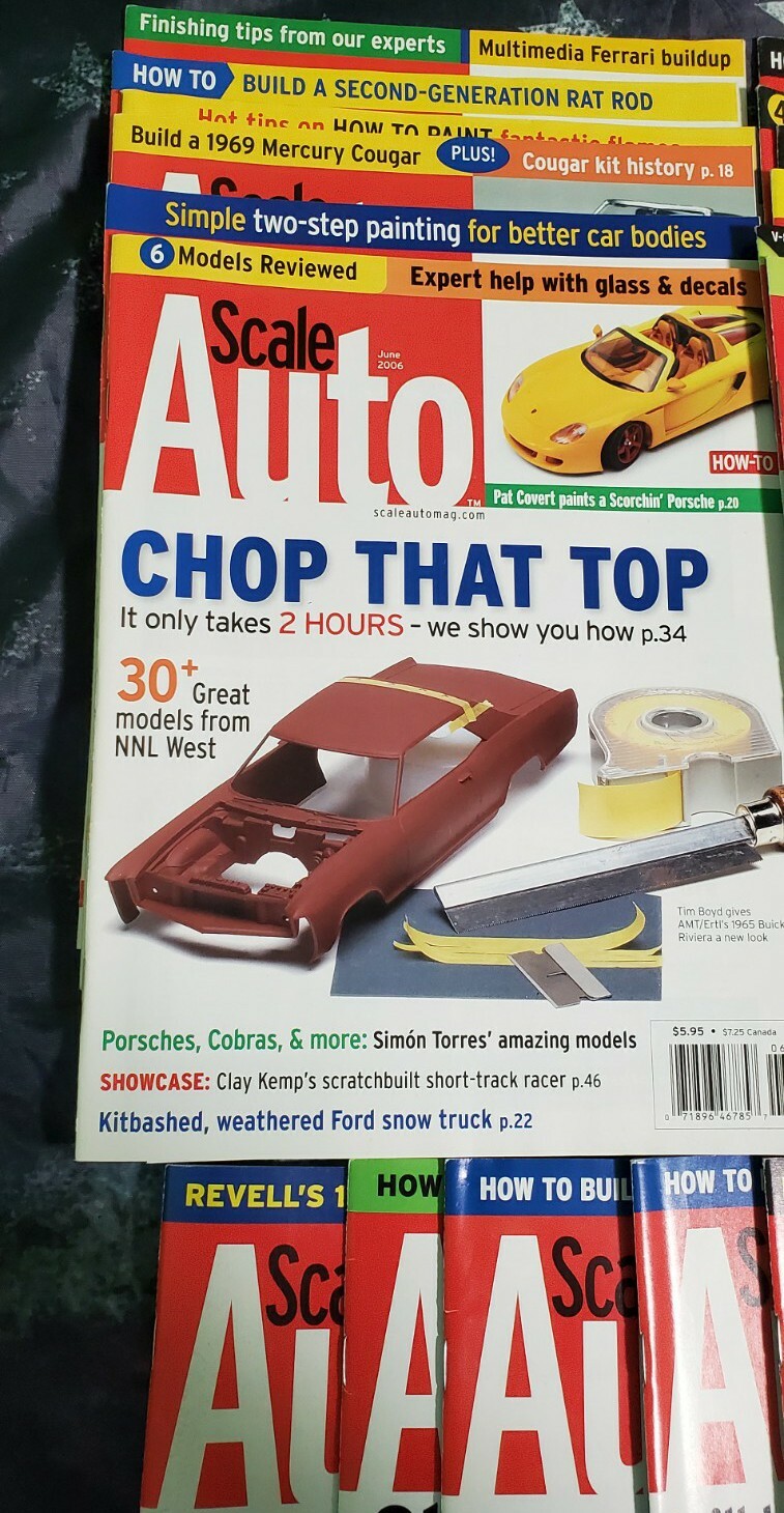 2006 to 2009 Lot Of 24 Scale Auto model Kit Magazines Mag Issues ...