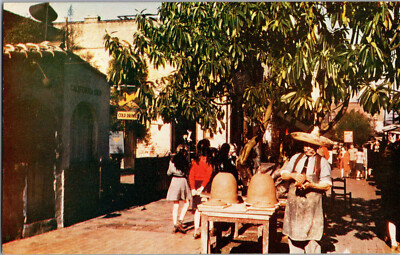 Olvera Street Scene a Mexican Marketplace LA California Vintage Postcard (A13) | eBay