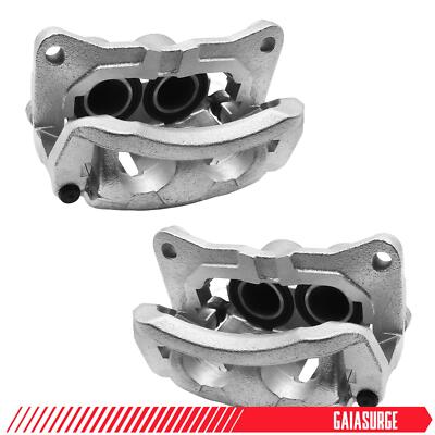 Front DIsc Brake Calipers w/ Brackets Pair for Ford Edge Lincoln MKX ...