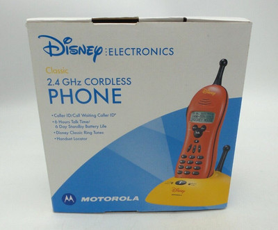 Motorola Disney Electronics Mickey Mouse Cordless Phone 2.4 GHz Kids ...