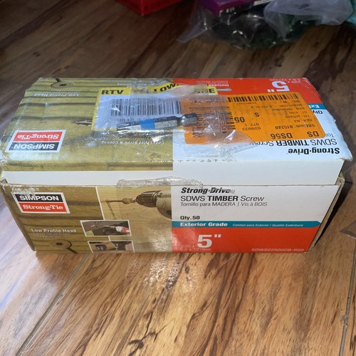 Simpson Strong-Tie SDWS22500DB-R50 Structural Wood to Wood Timber Screw ...