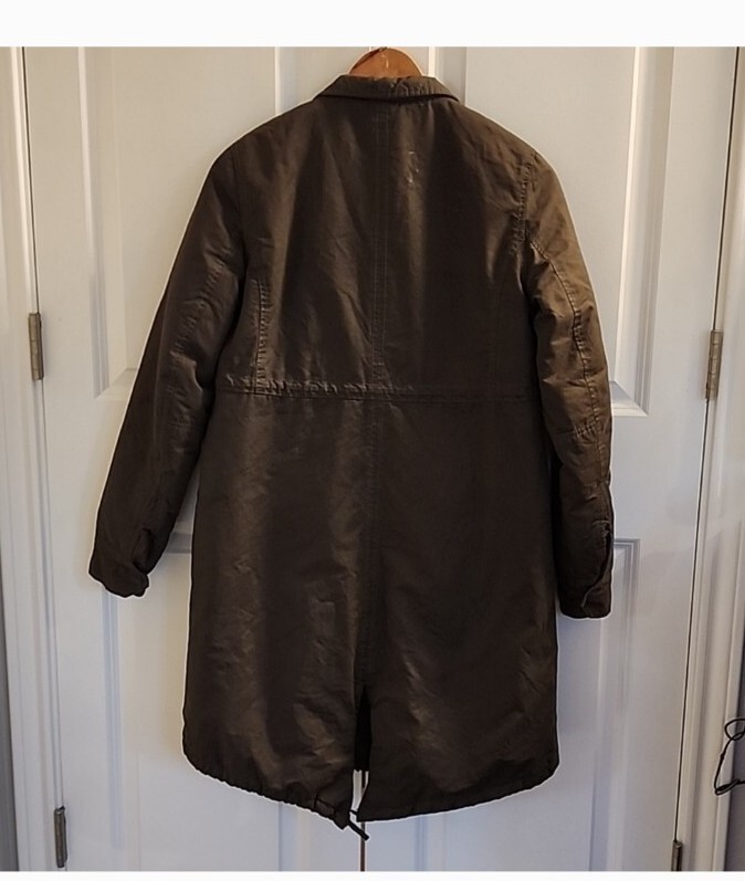 french connection parka heavy long Coat jacket size 6 - Gem