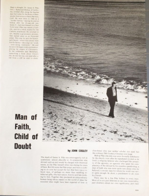 PRINT ARTICLE James A Pike Man of Faith Child of Doubt 1969 Bishop ...