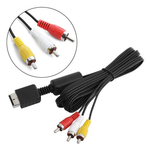 Multi Out 3 RCA AV Cord Video/Audio Cable Flat For Sony Playstation PS ...